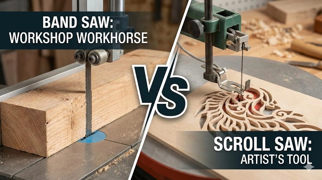 Scroll Saw vs. Band Saw: Which Woodworking Tool Do You Need?